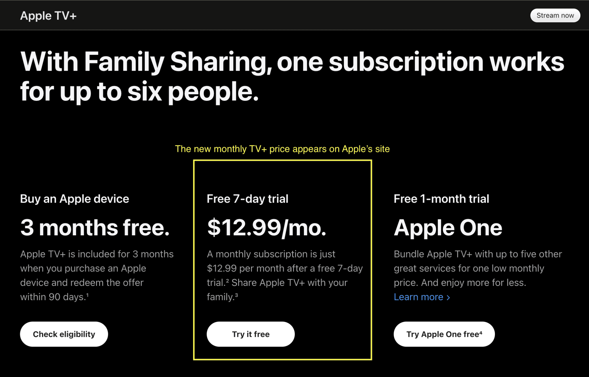 Apple TV+ monthly sub increases to $12.99 in the US - Market Business News